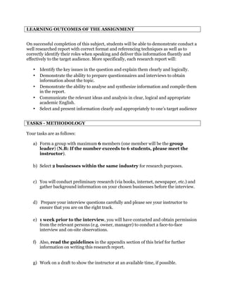 Assignment 2 (research report) | PDF