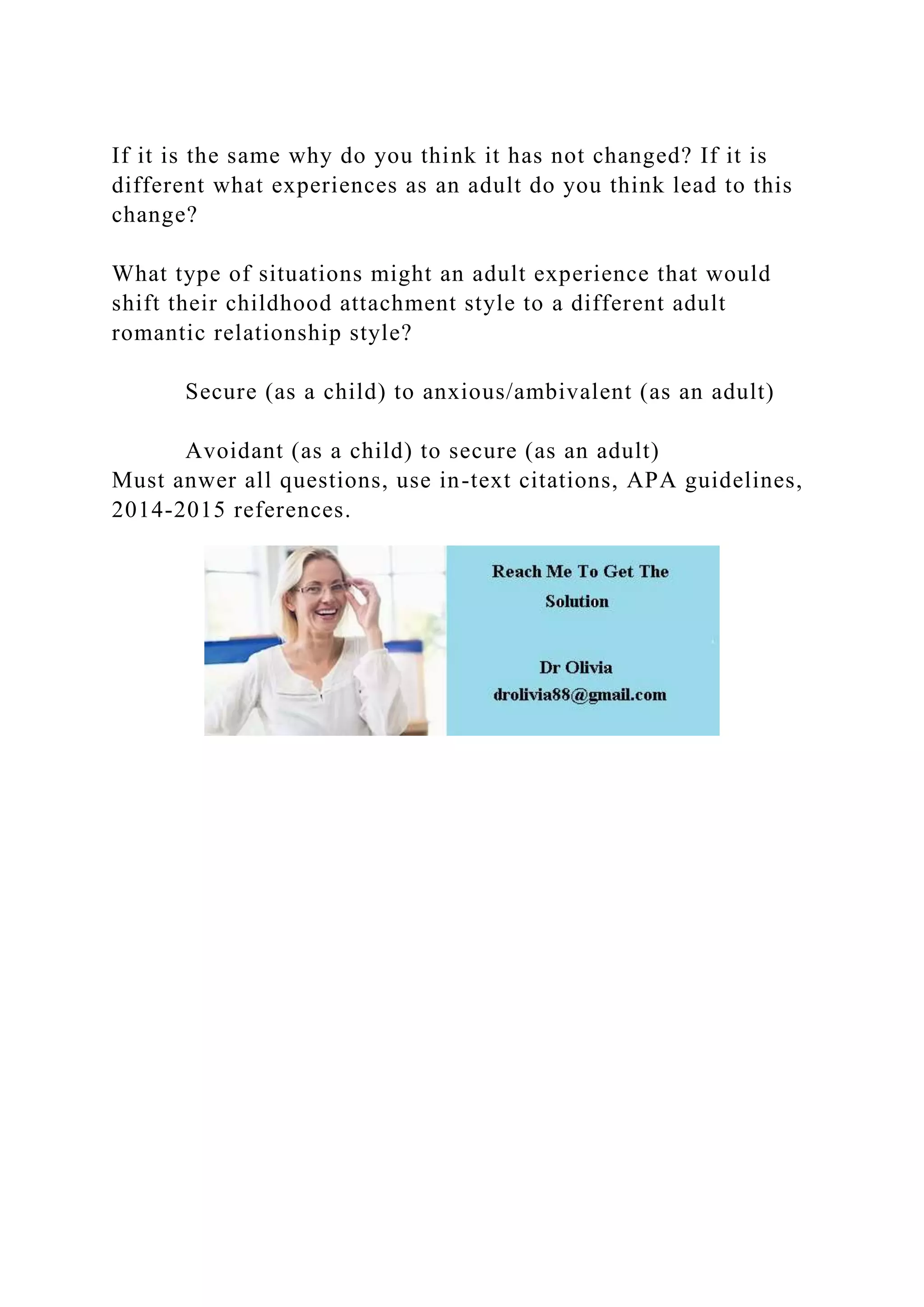 Assignment 2 Romantic Attachment StylesThere are three primary .docx