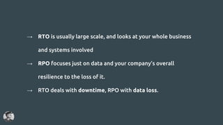 Recovery Time Objective and Recovery Point Objective | PDF