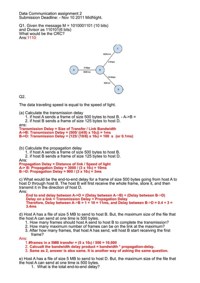 Assignment 2 sol | PDF | Computer Networking | Computing