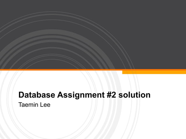 Assignment2 Solution Fragment Ppt