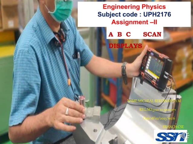 A,B,C Scan Displays | PPTX | Medical Tests | Medical Health