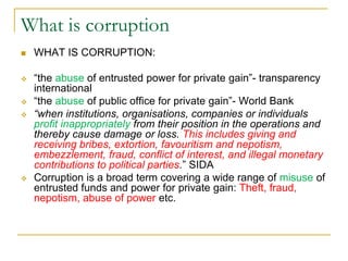 The consequences of corruption in the Nigerian Oil Sector | PPTX ...