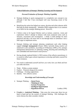 Strategic Thinking | PDF