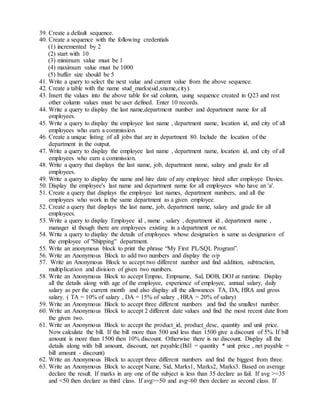 SQL practice questions set - 2 | DOC