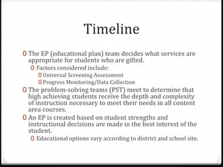 Understanding the Unique Needs of Gifted Students | PPTX