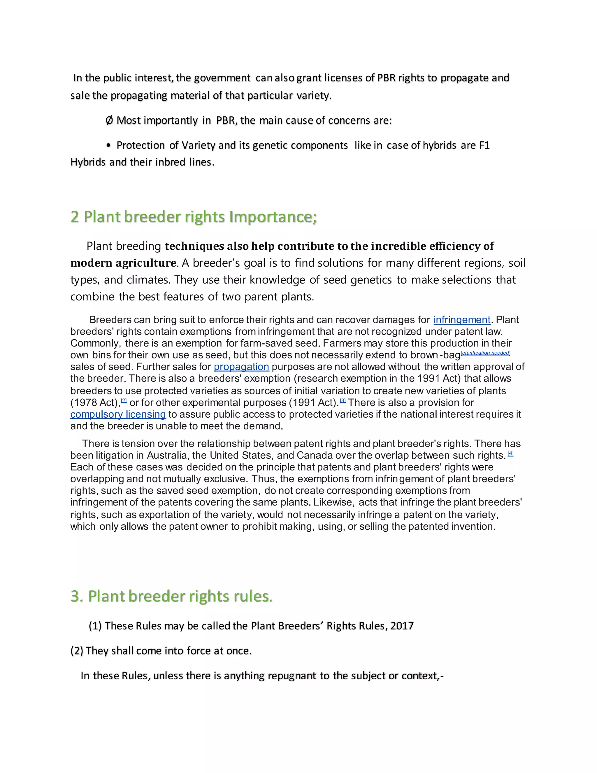 plant breeder"s rights | PDF