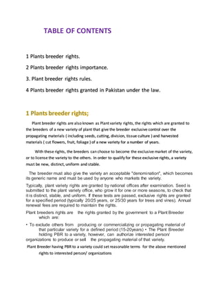 plant breeder"s rights | PDF