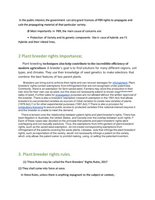 plant breeder"s rights | PDF