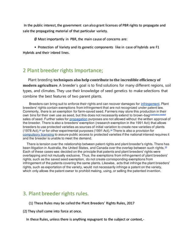 plant breeder"s rights | PDF