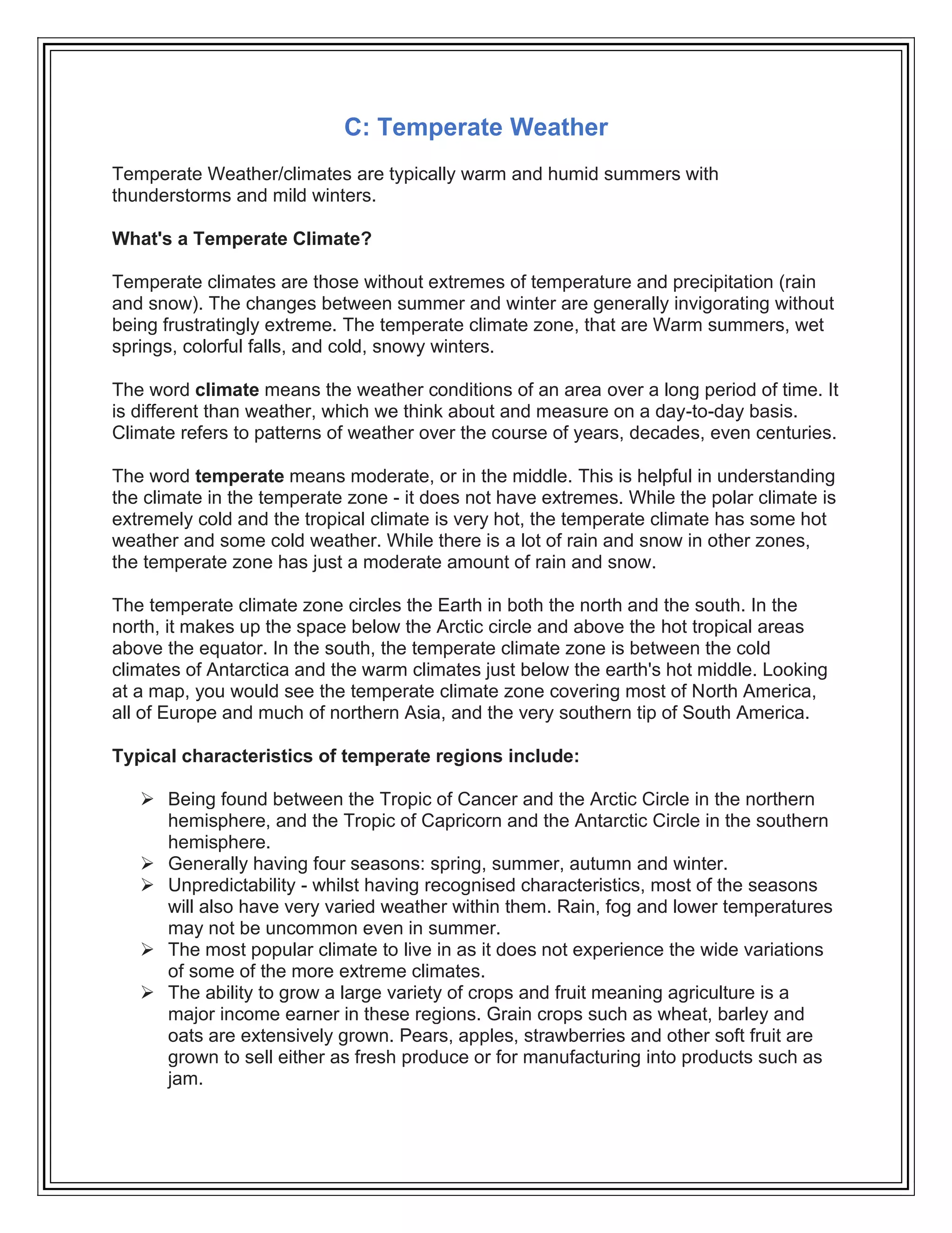 World Weather Types: Equatorial, Tropical, Desert, Mediterranean ...