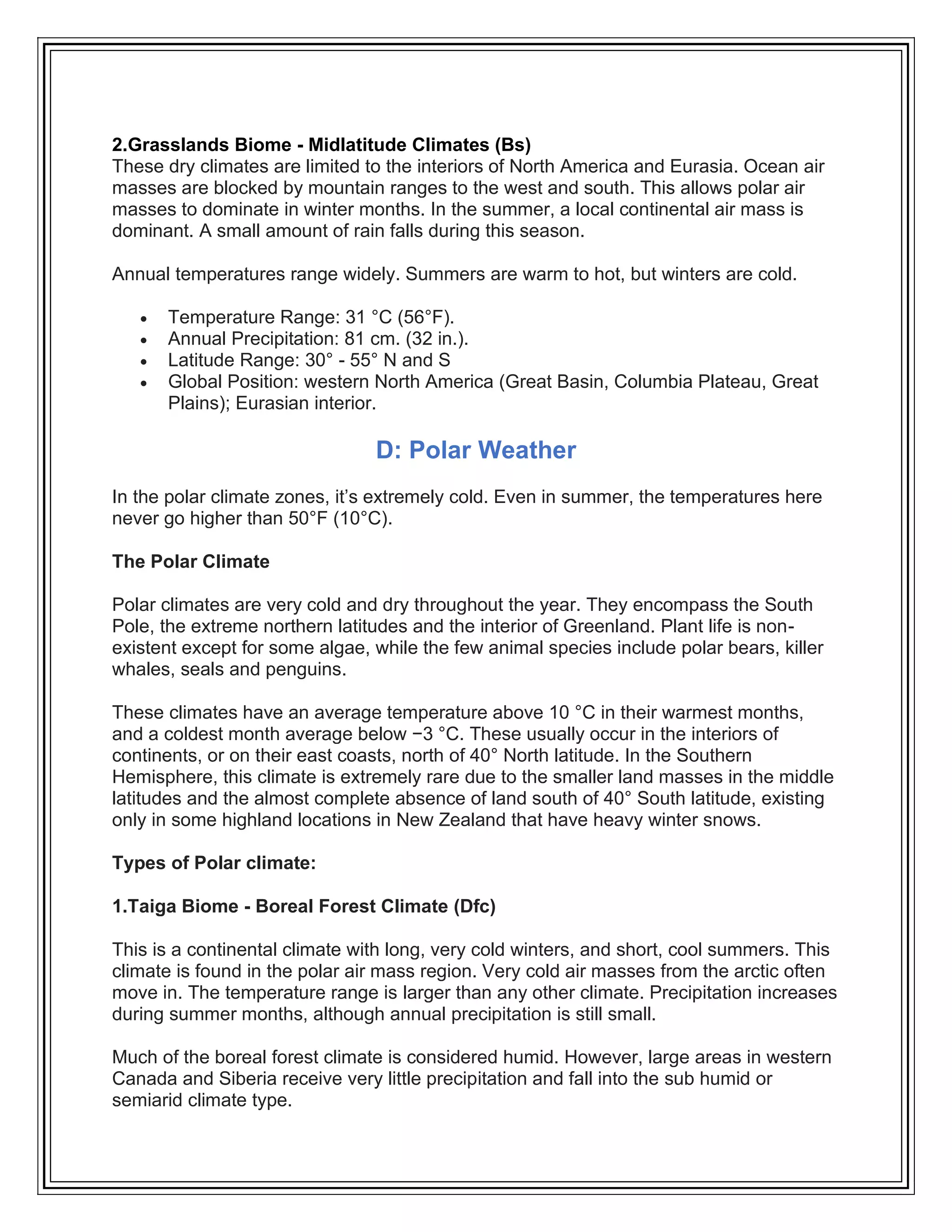 World Weather Types: Equatorial, Tropical, Desert, Mediterranean ...