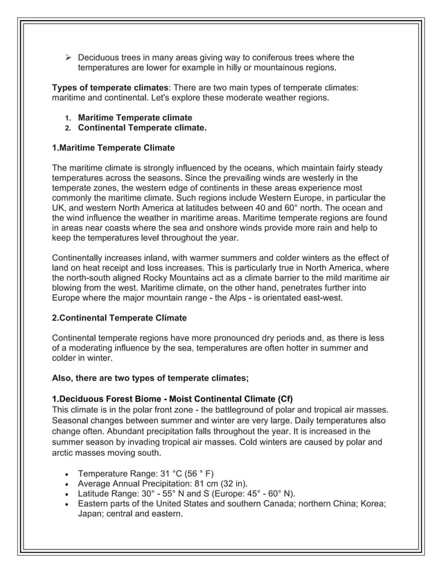 World Weather Types: Equatorial, Tropical, Desert, Mediterranean ...