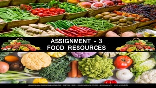 Food Resources | PPTX