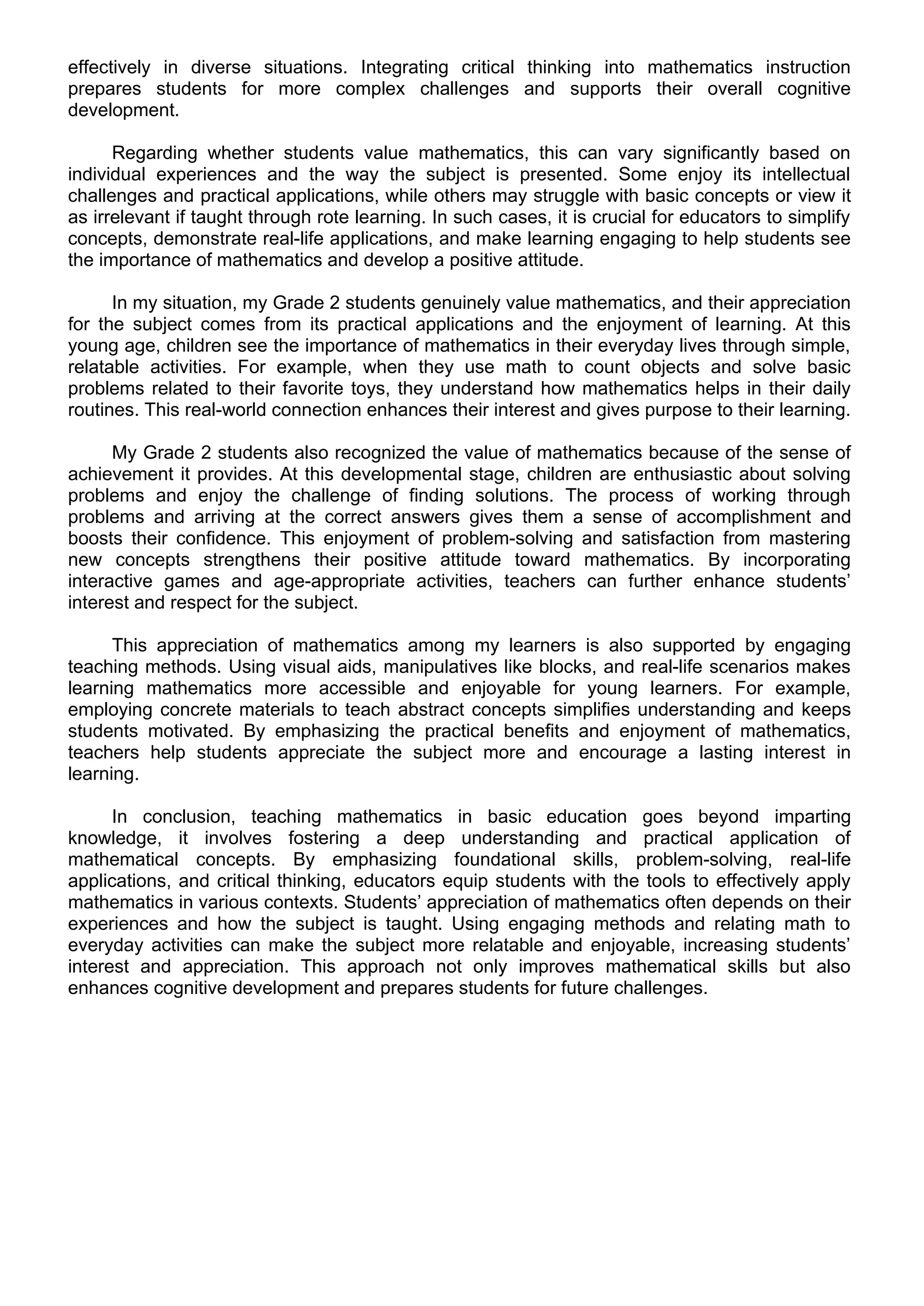 ASSIGNMENT 3 on being a mathematics teacher.docx