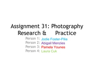 Assignment 31: | PPT