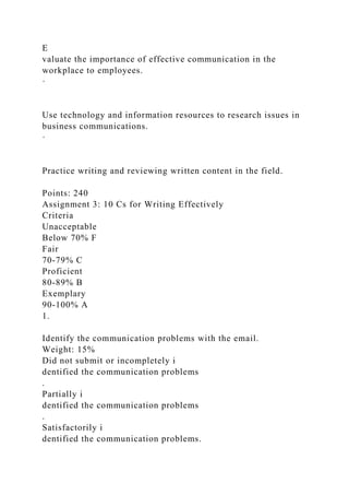 Assignment 3 10 Cs for Writing Effectively Review the email to .docx