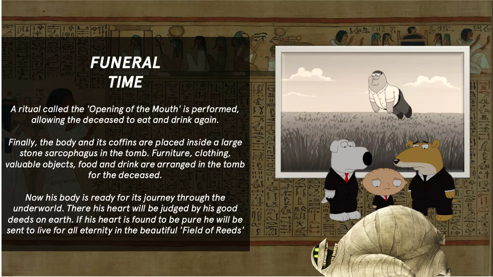 Ancient Egypt Journal with the Griffin (Family Guy) | PPT