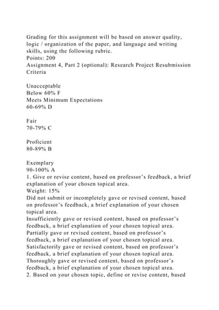 Assignment 3 Annotated BibliographyDue Week 6 and worth 150 poi.docx