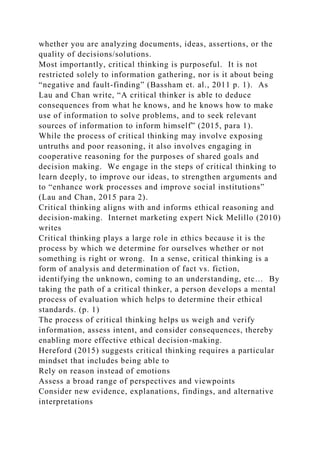 Assignment 3 Critical Thinking in ActionAssignmentsCritic.docx