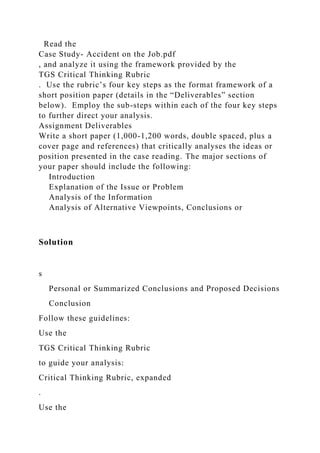 Assignment 3 Critical Thinking in ActionAssignmentsCritic.docx