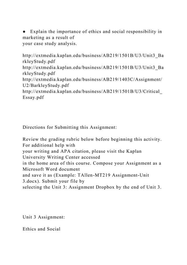 Assignment 3 Ethics and Social Responsibility in Busine.docx