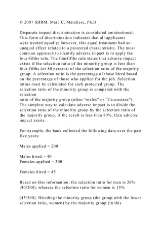Assignment3EvaluatingDisparateImpactandEmployeeSelec.docx