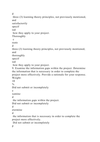 Assignment 3 Final Project (Due – September 14, 2017)Due We.docx