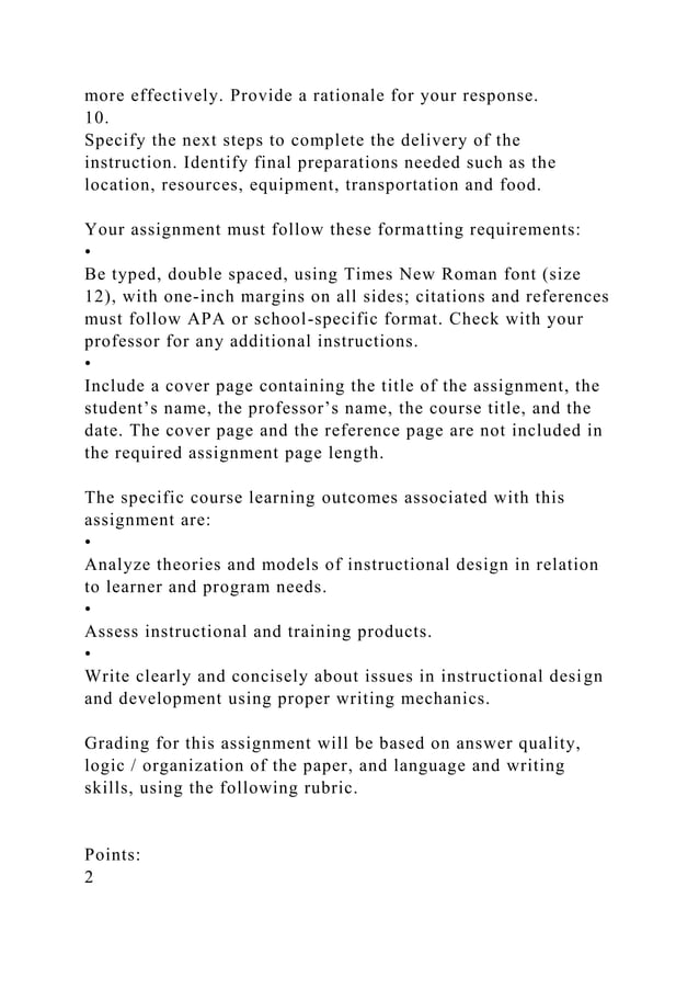 Assignment 3 Final Project (Due – September 14, 2017)Due We.docx