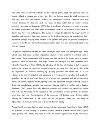 Assignment 3 organisation structure | PDF