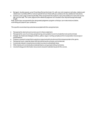 Assignment 3 persuasive paper part 1 | PDF