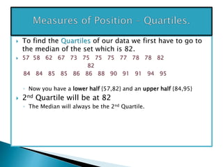 Measures of Central Tendency, Variability, and Position | PPTX ...