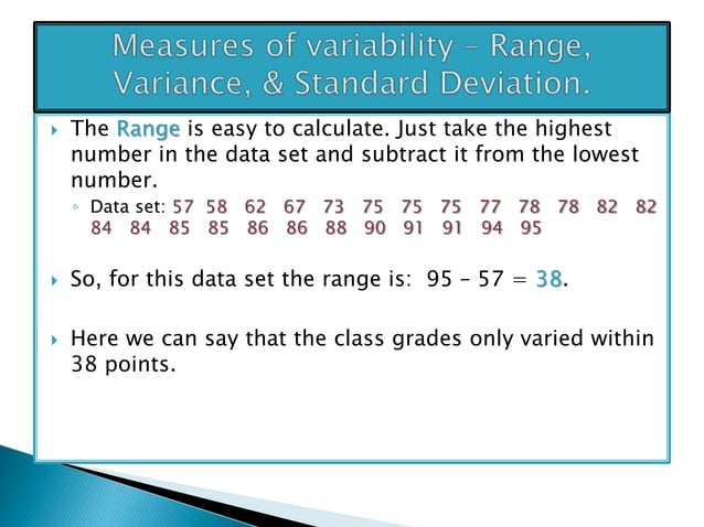Measures of Central Tendency, Variability, and Position | PPTX ...