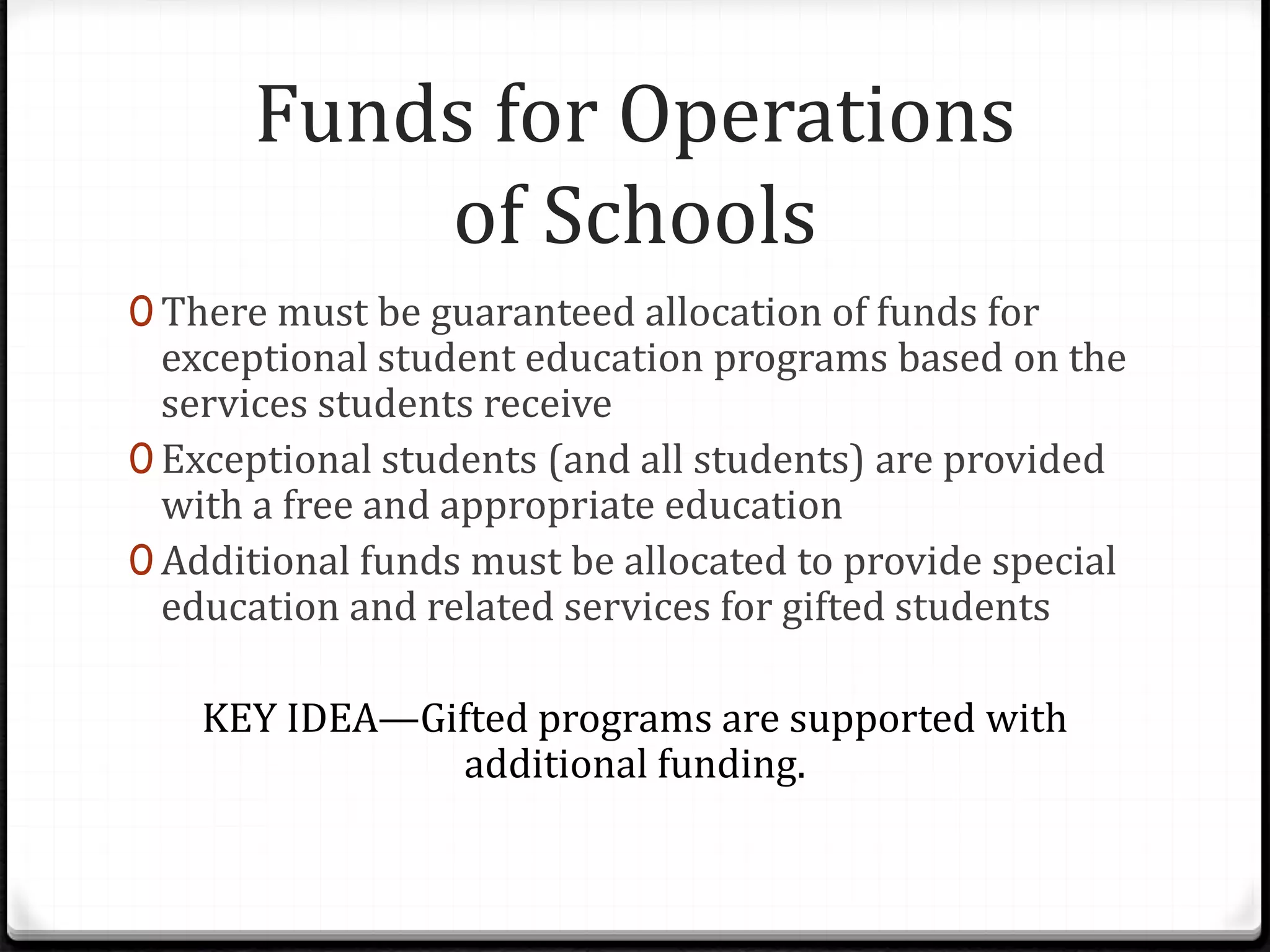 Florida Statutes Relevant to Gifted | PPT