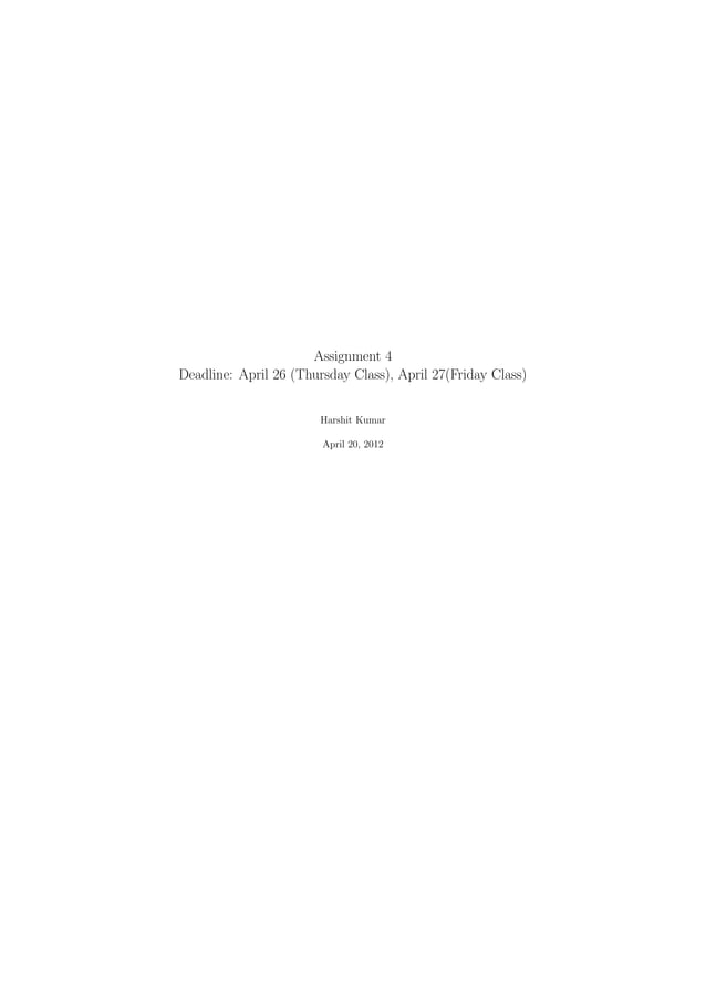 Assignment4 | PDF