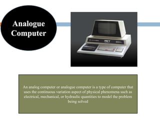 HIERARCHY OF COMPUTER/TYPES OF COMPUTER | PPTX