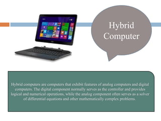 HIERARCHY OF COMPUTER/TYPES OF COMPUTER | PPTX