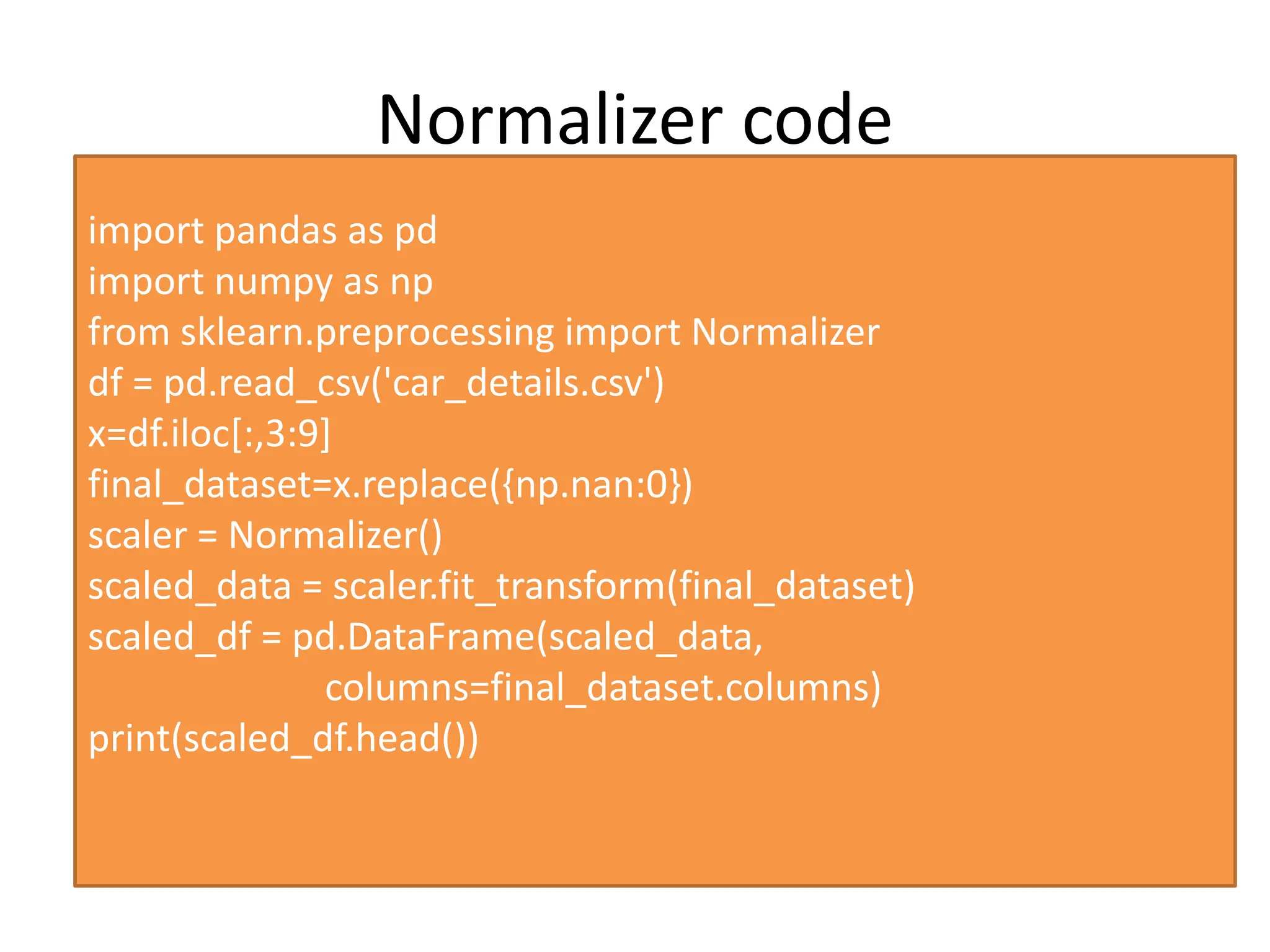 Data Preprocessing:Feature scaling methods | PPTX