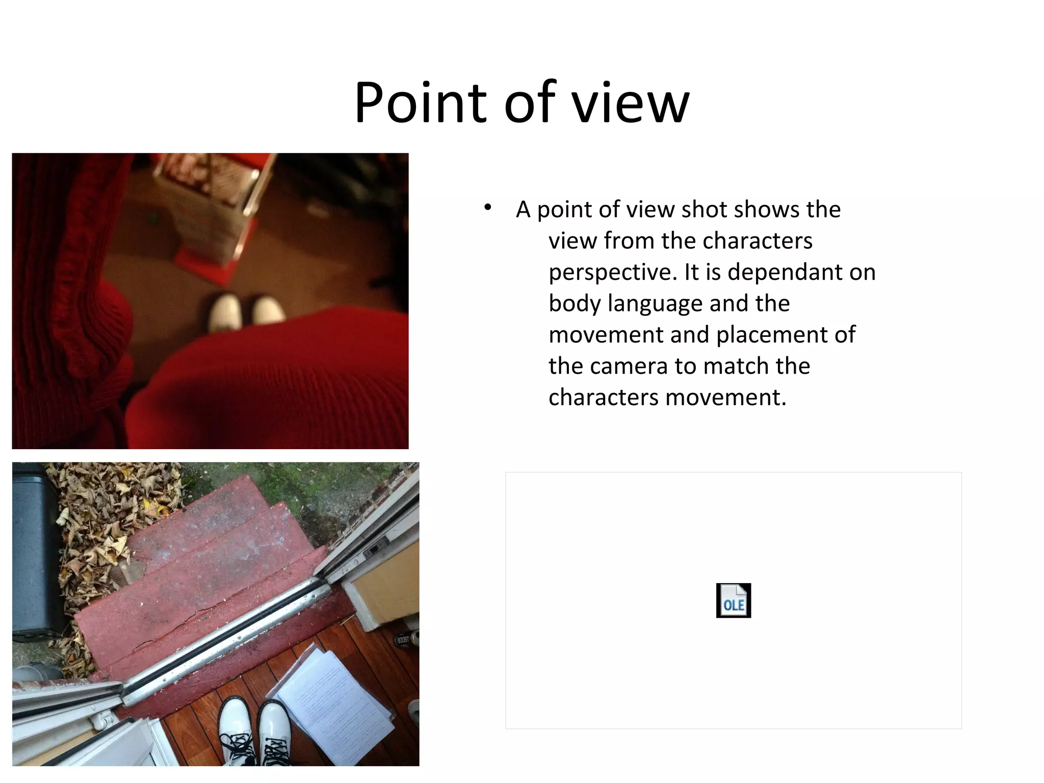 Assignment 4 camera shots, angles, movement, composition.odp 1 | ODP