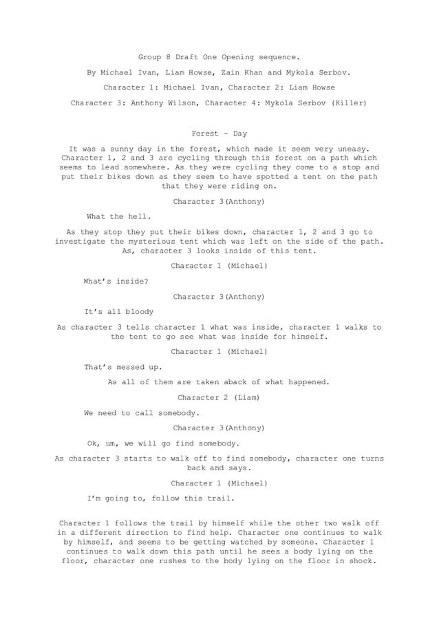 Assignment 49 Draft One Script Pdf