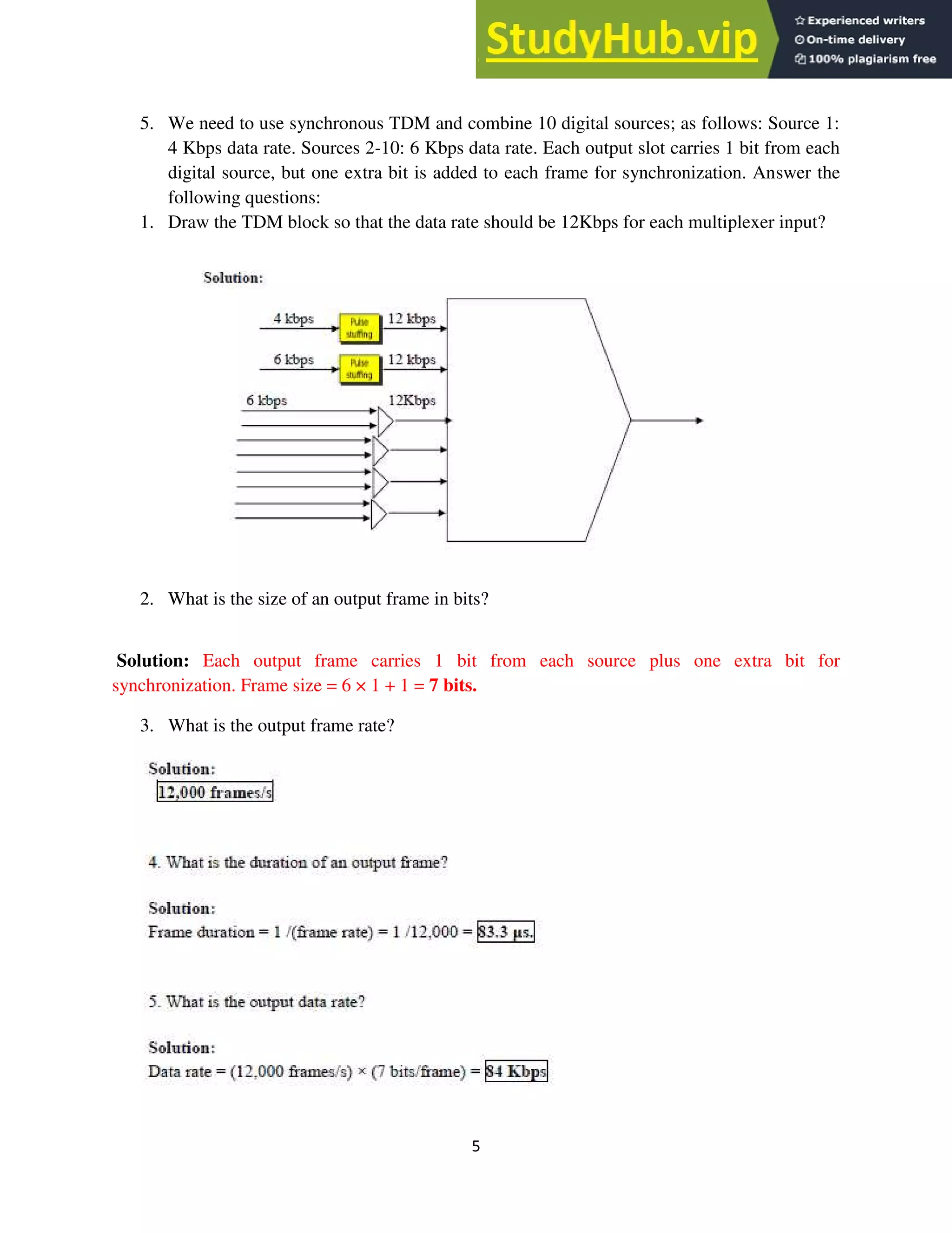 Assignment 4 Ch5 6 7 8 Data Communications | PDF