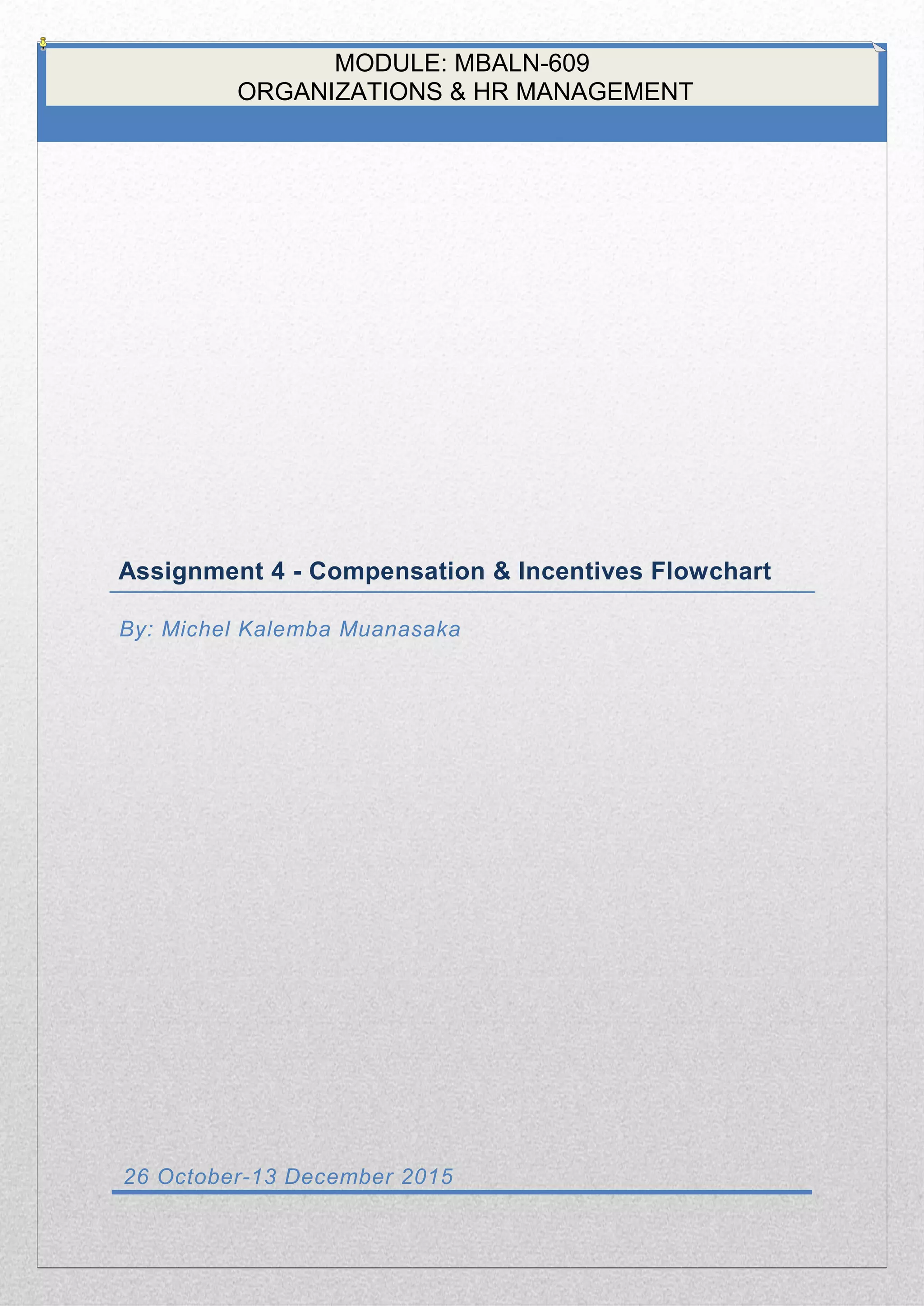 Assignment4 compensation & incentives flowchart | PDF
