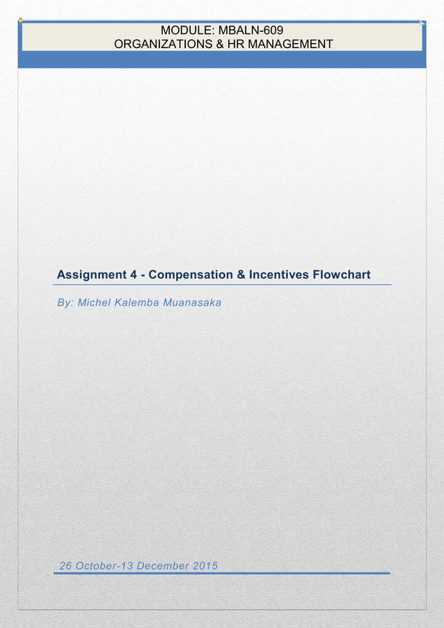 Assignment4 compensation & incentives flowchart | PDF