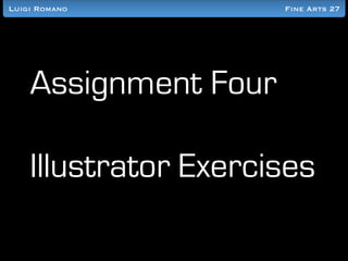Assignment 4 - Illustrator Exercises | PDF
