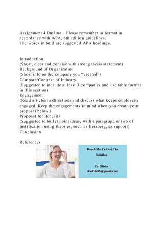 Assignment 4 Outline – Please remember to format in accordance wit.docx