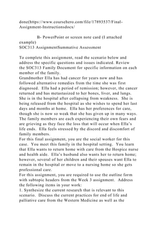 Assignment 4 Part D Your Marketing Plan – Video Presentation.docx