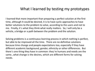 Assignment 4 prototype and test | PPT