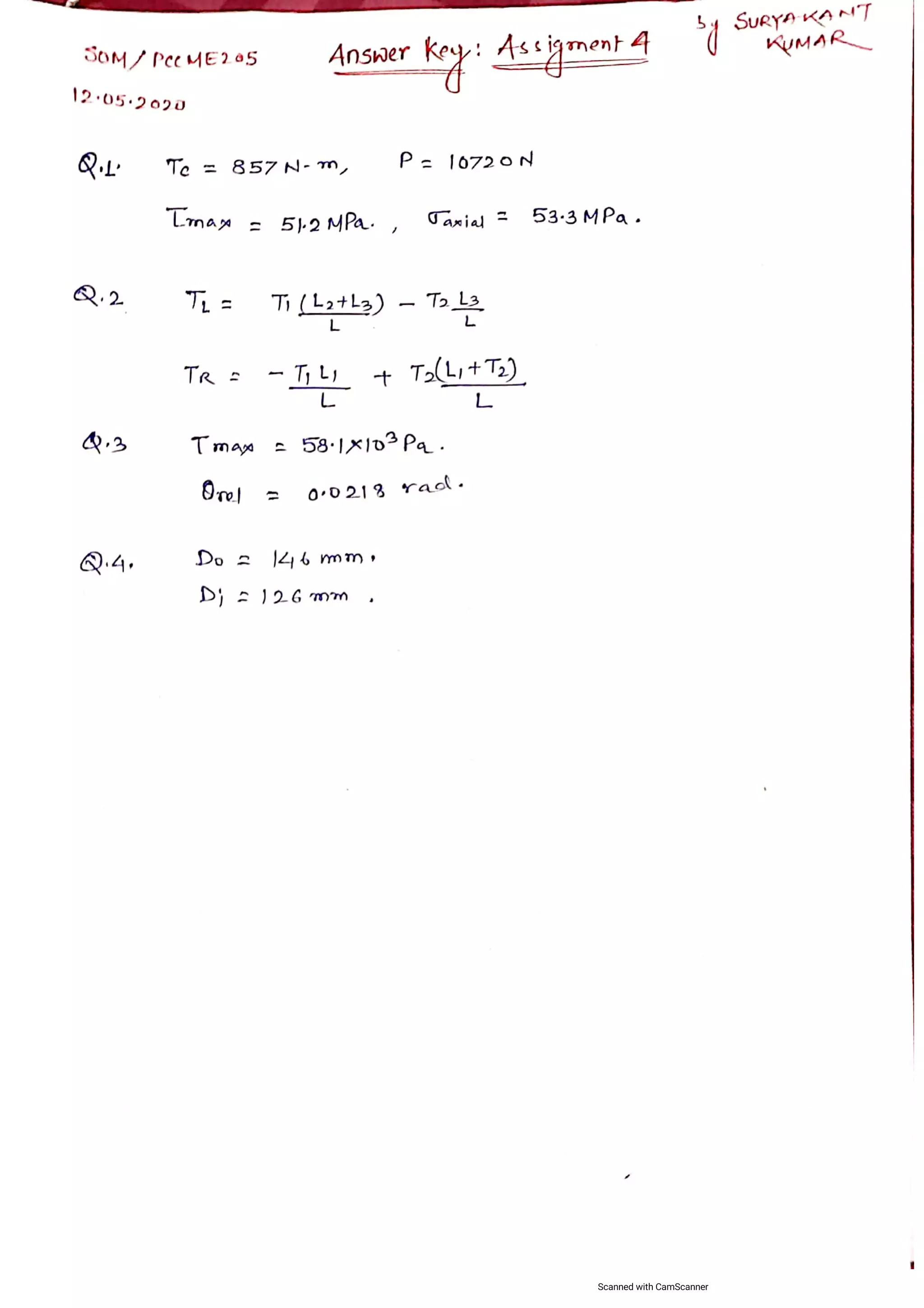 Assignment 4 solution | PDF