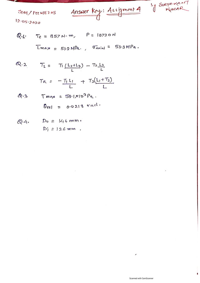 Assignment 4 solution | PDF