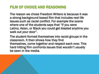 Assignment5 Freedom Writers | PPTX